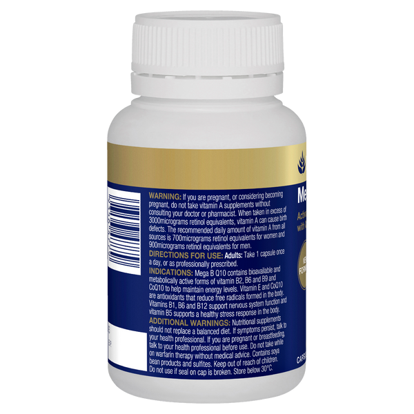 BioCeuticals Mega B Q10 60 Capsules - Botanica Medicines