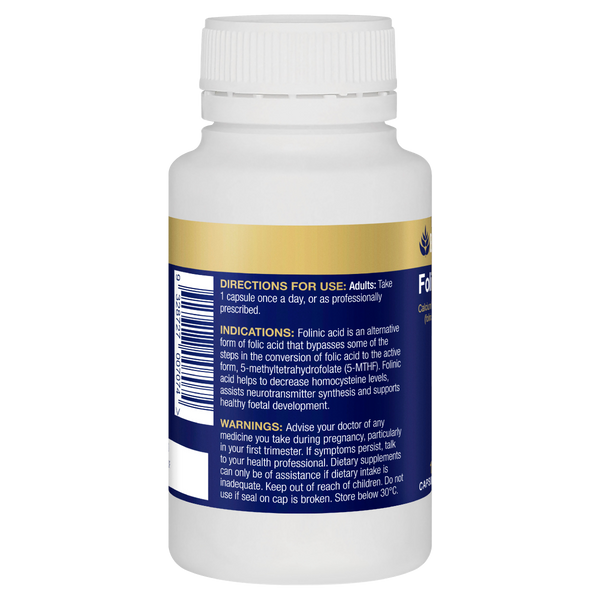 BioCeuticals Folinic Acid 120 Capsules - Botanica Medicines