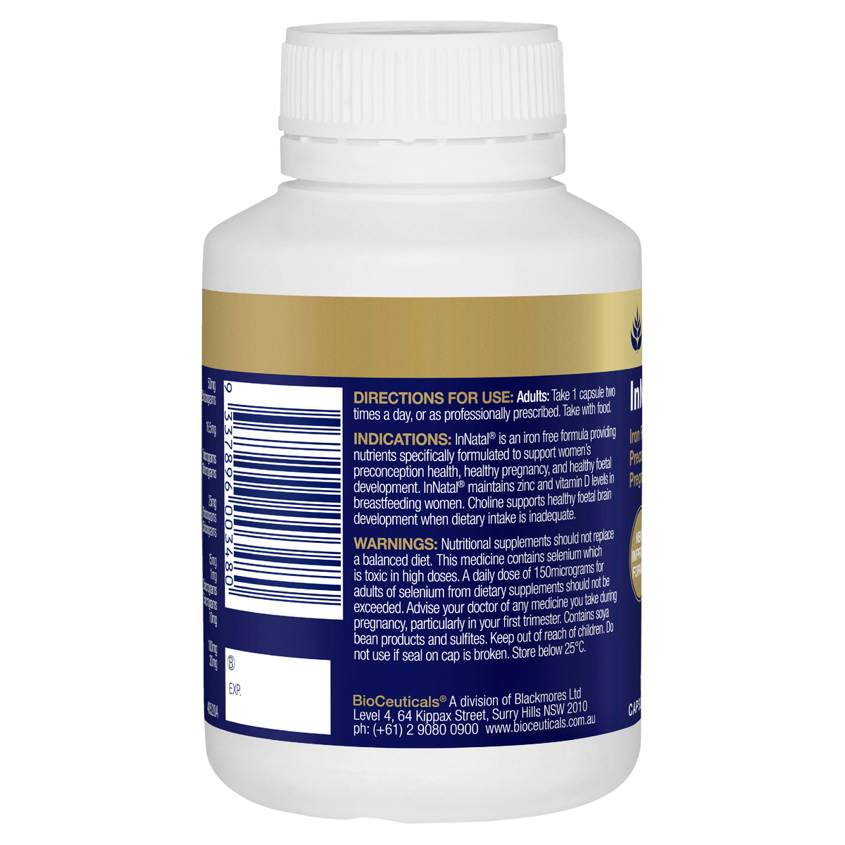 BioCeuticals InNatal® 120 Capsules - Botanica Medicines